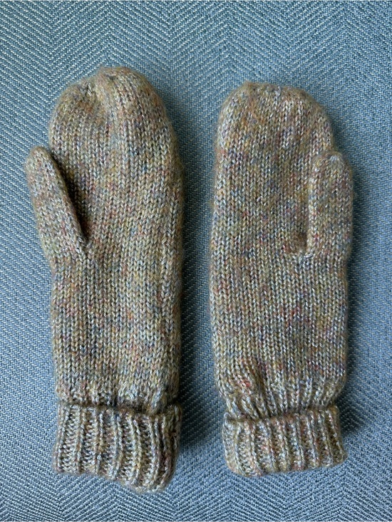 Accessories | Wool Blend Mittens In Speckled Yellow Heather | Poshmark